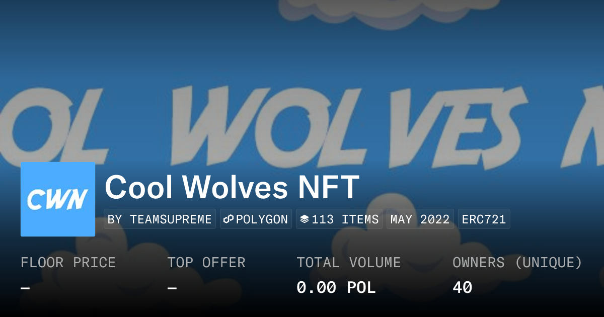 Cool Wolves NFT - Collection | OpenSea