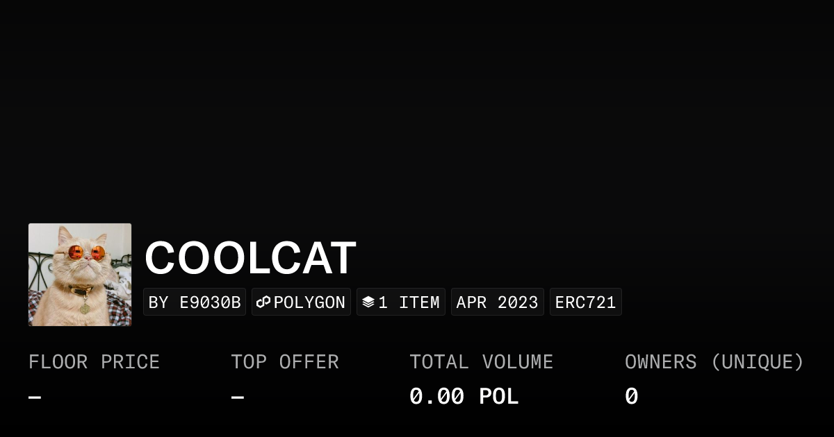 COOLCAT - Collection | OpenSea