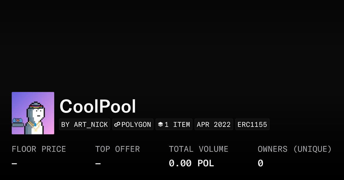 CoolPool - Collection | OpenSea
