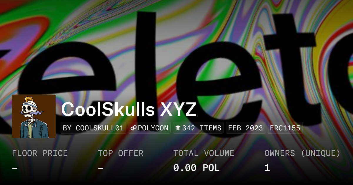 CoolSkulls XYZ - Collection | OpenSea