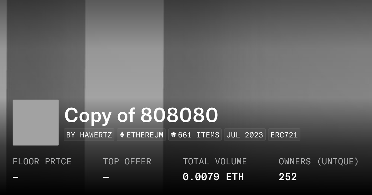 Copy of 808080 - Collection | OpenSea