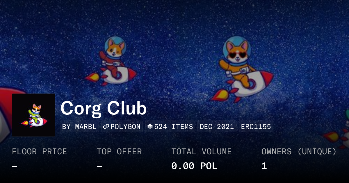 Corg Club - Collection | OpenSea