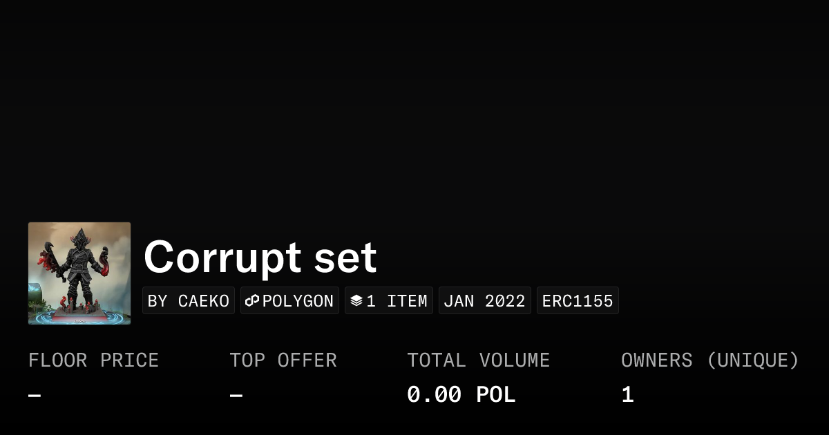 Corrupt set - Collection | OpenSea