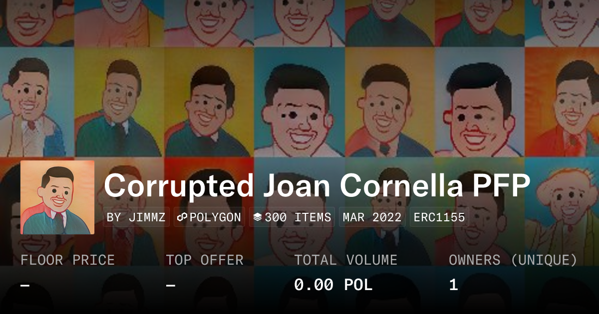 Corrupted Joan Cornella PFP - Collection | OpenSea