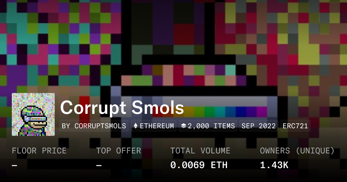 Corrupt Smols - Collection | OpenSea