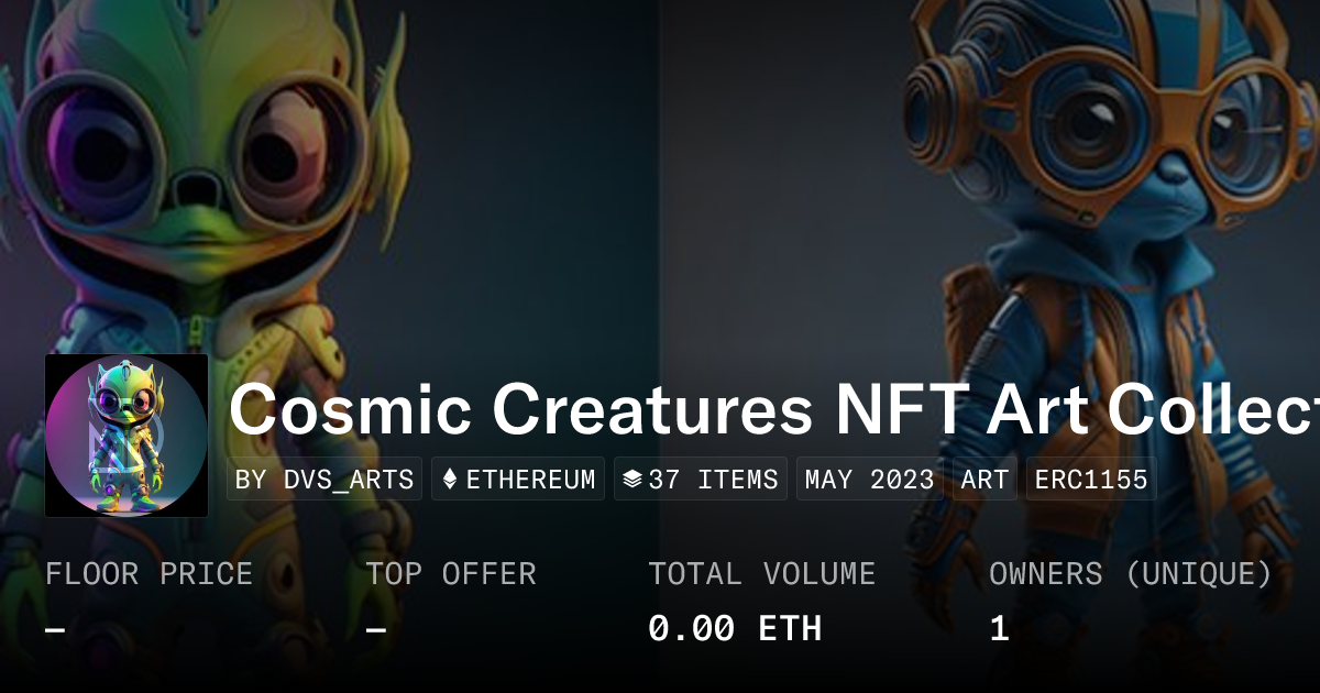 Cosmic Creatures NFT Art Collection - Collection | OpenSea