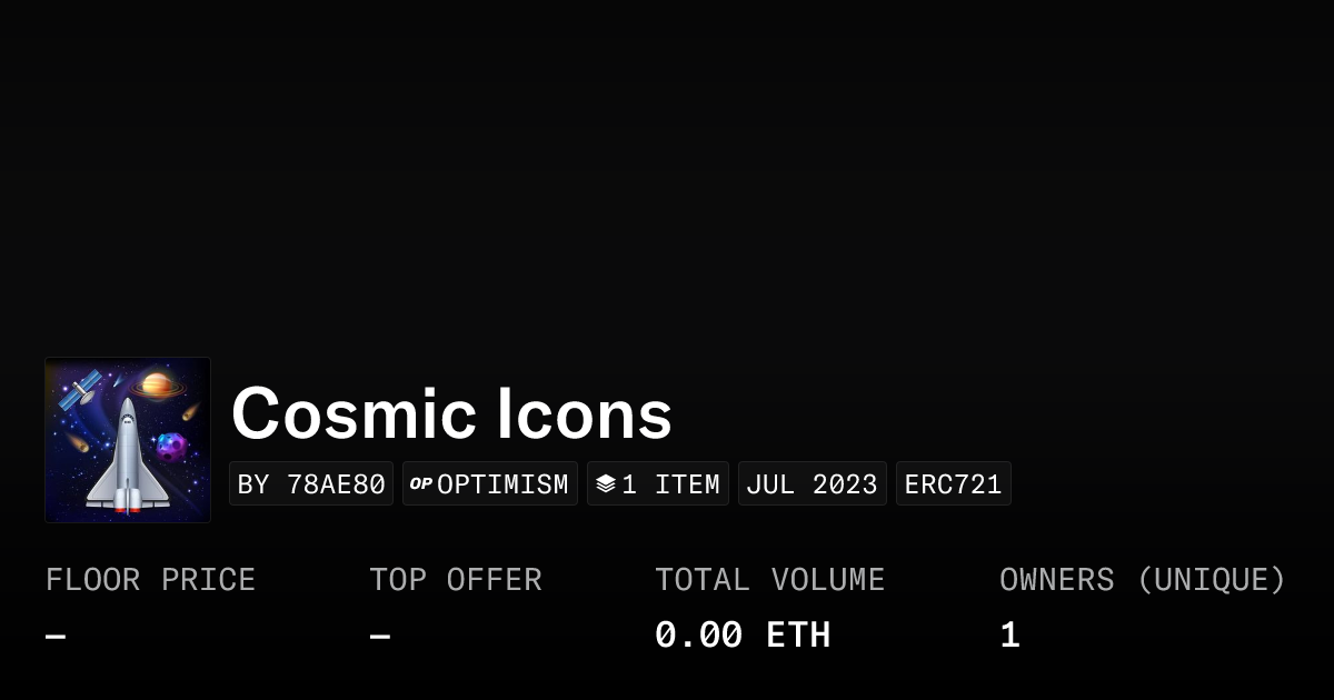 Cosmic Icons - Collection | OpenSea