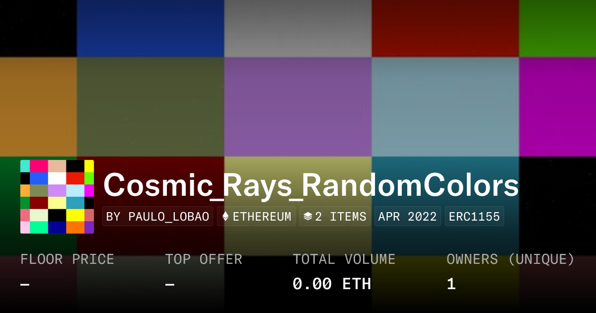 Cosmic_Rays_RandomColors - Collection | OpenSea