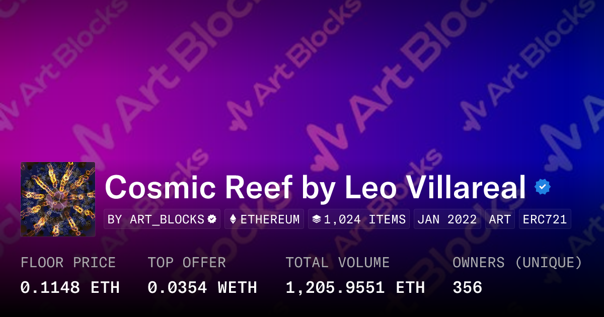 Cosmic Reef by Leo Villareal - Collection | OpenSea