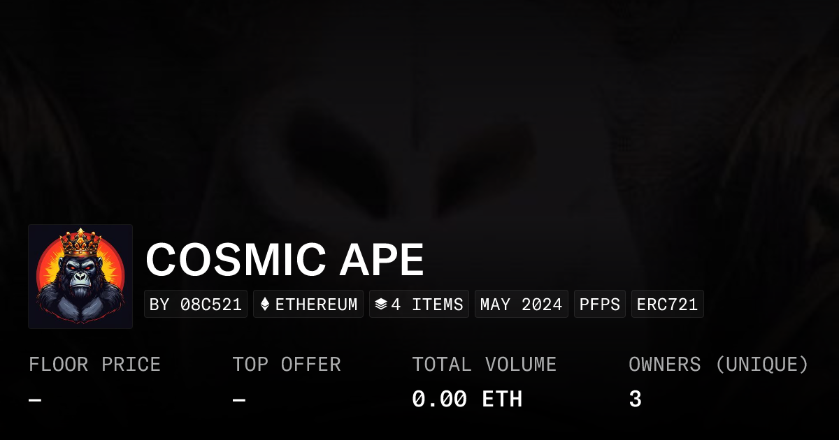 COSMIC APE - Collection | OpenSea