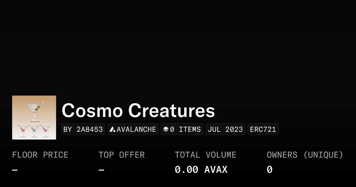 Cosmo Creatures - Collection | OpenSea