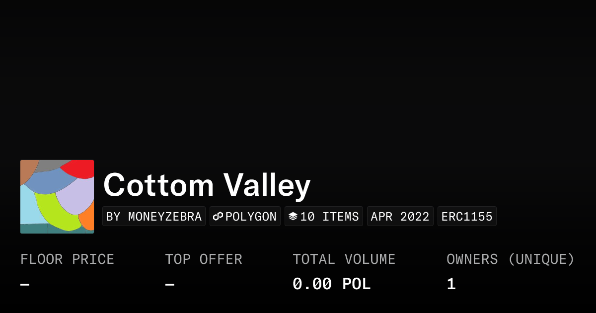 Cottom Valley - Collection | OpenSea