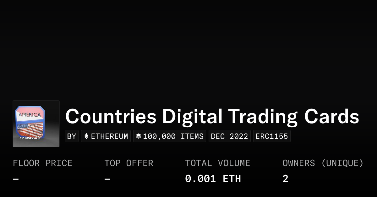 Countries Digital Trading Cards - Colección | OpenSea