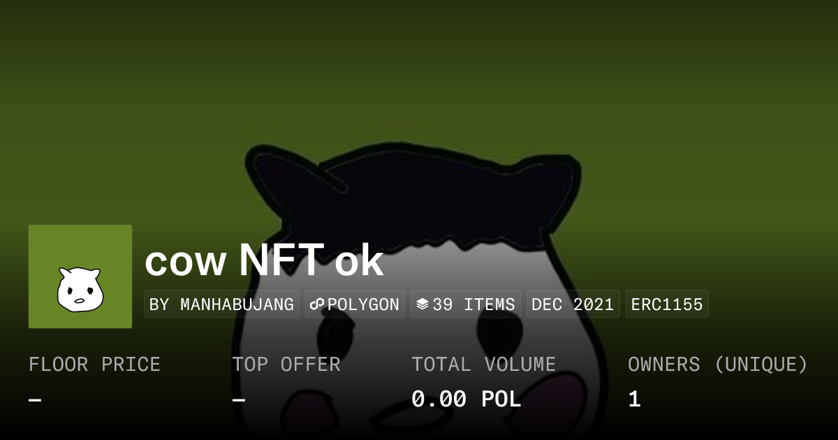 cow NFT ok - Collection | OpenSea