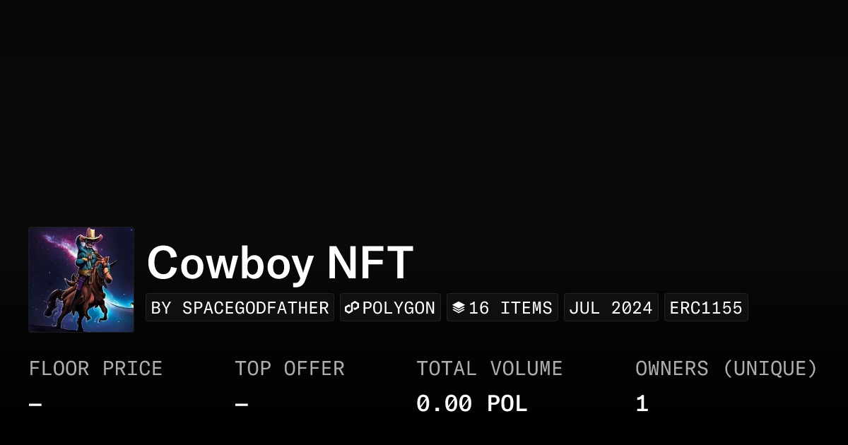 Cowboy NFT - Collection | OpenSea