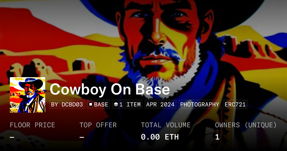 Cowboy On Base - Collection | OpenSea