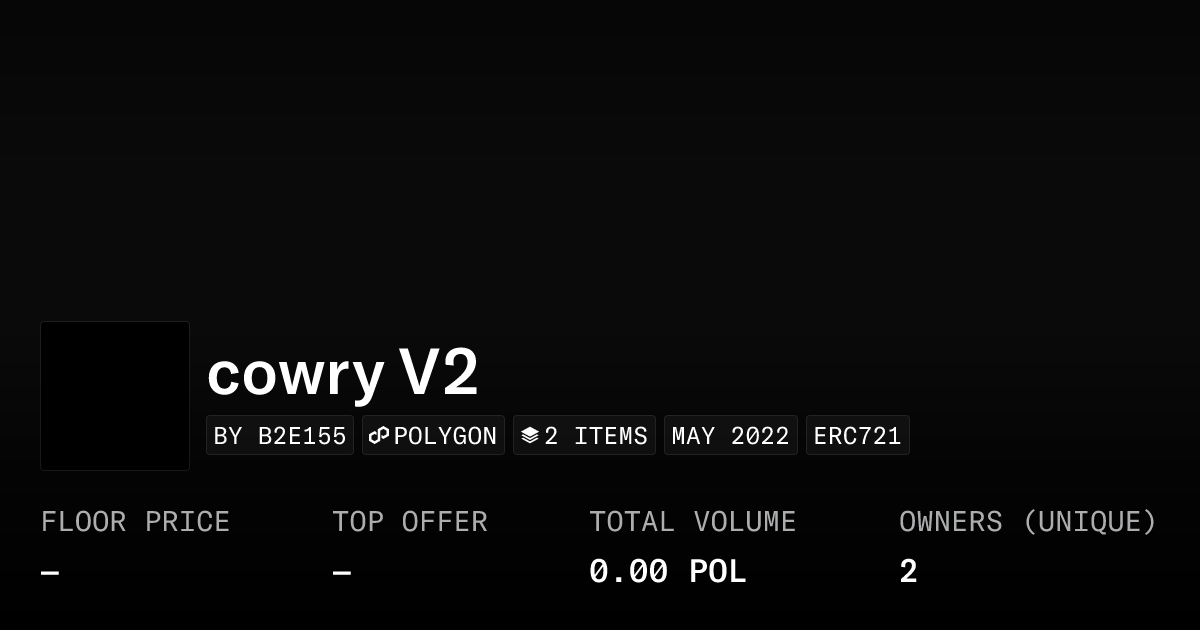 cowry V2 - Collection | OpenSea