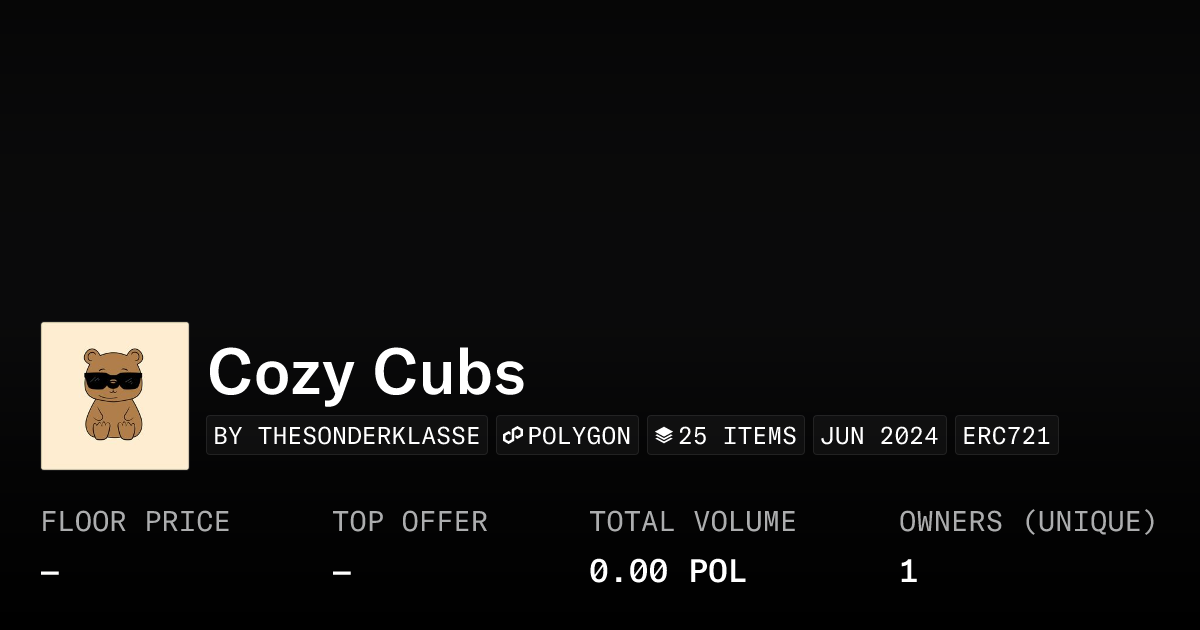 Cozy Cubs - Collection | OpenSea