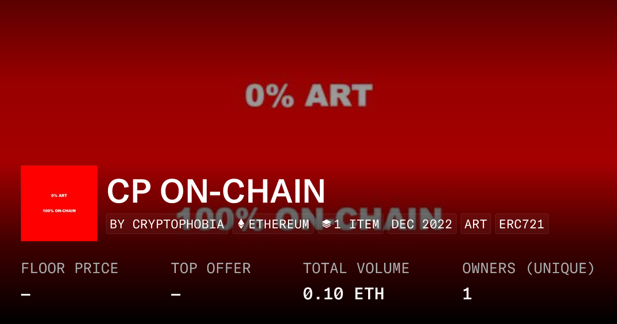 CP ON-CHAIN - Collection | OpenSea