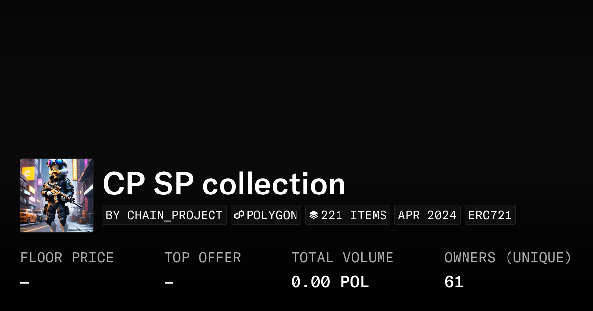 CP SP collection - Collection | OpenSea