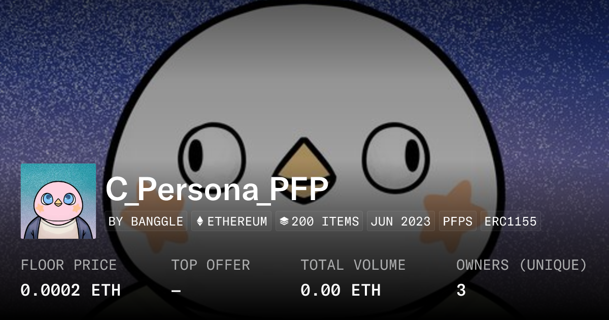 C_Persona_PFP - Collection | OpenSea