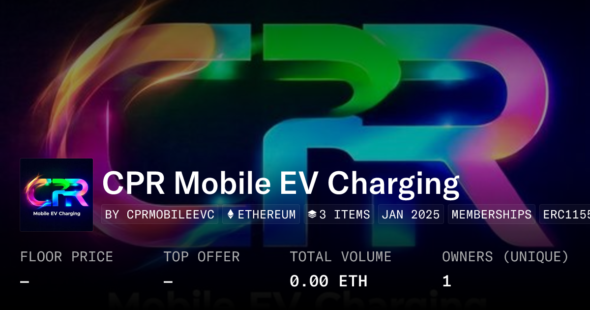 CPR Mobile EV Charging - Collection | OpenSea