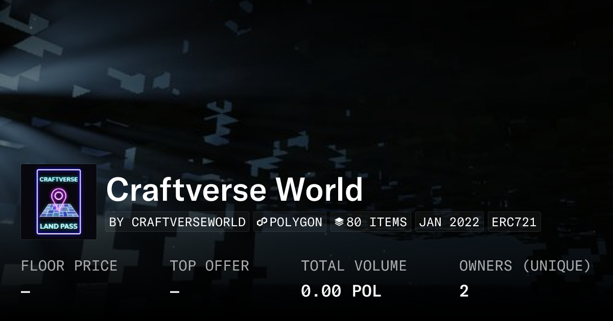 Craftverse World - Collection | OpenSea