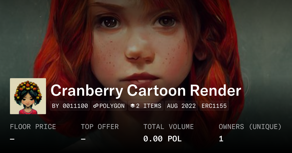 Cranberry Cartoon Render - Collection | OpenSea