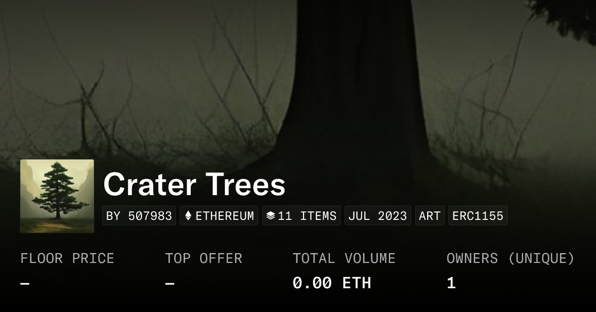Crater Trees - Collection | OpenSea