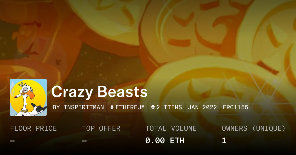 Crazy Beasts - Collection | OpenSea