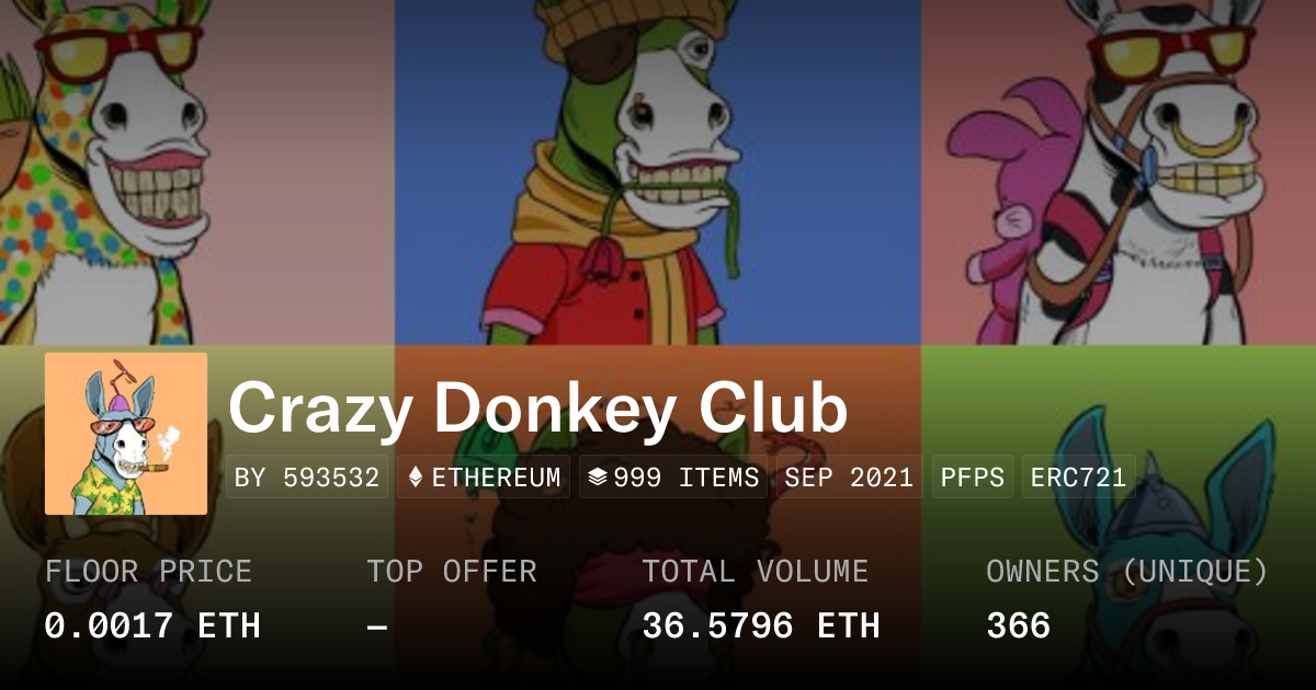 Crazy Donkey Club - Collection | OpenSea