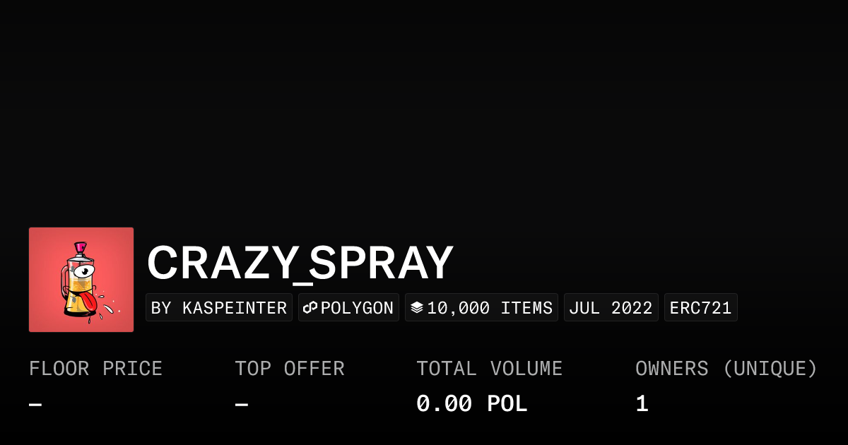 CRAZY_SPRAY - Collection | OpenSea