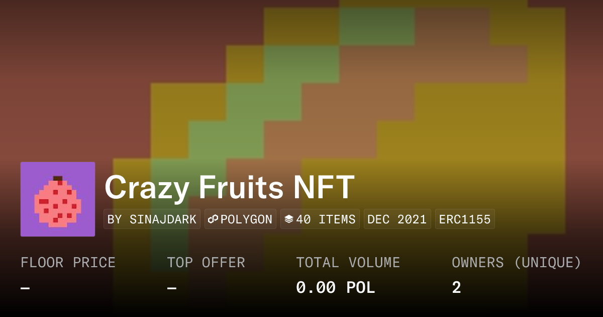 Crazy Fruits NFT - Collection | OpenSea