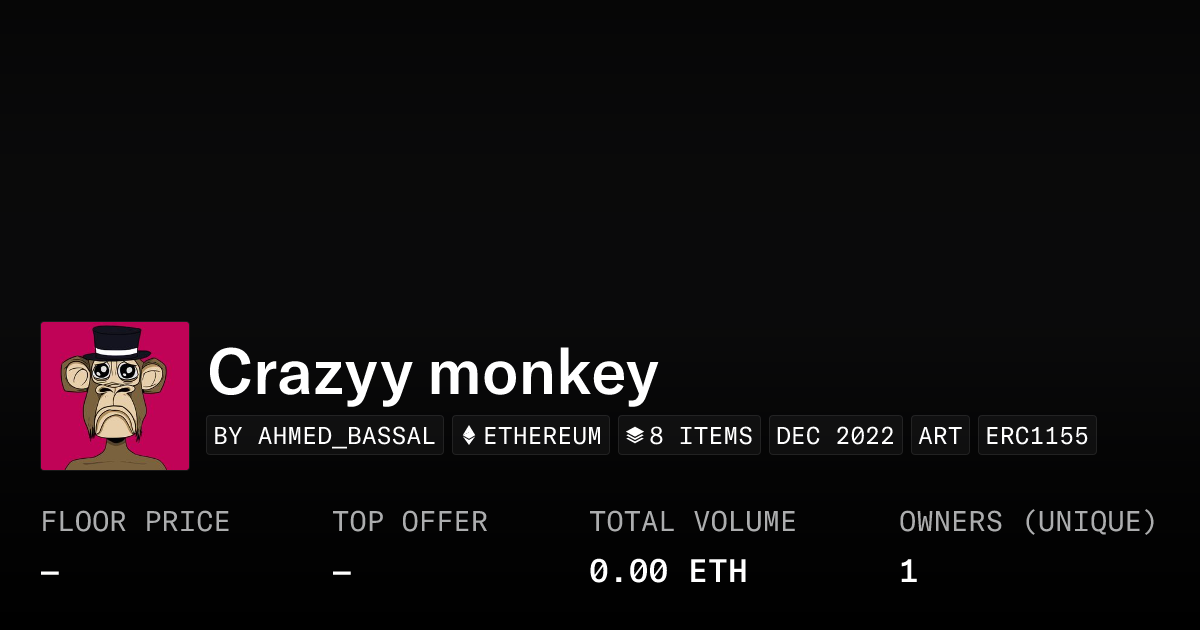 Crazyy monkey - Collection | OpenSea