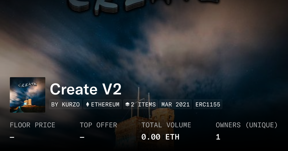 Create V2 - Collection | OpenSea