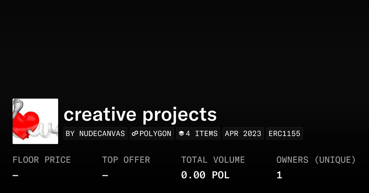 creative projects - Collection | OpenSea