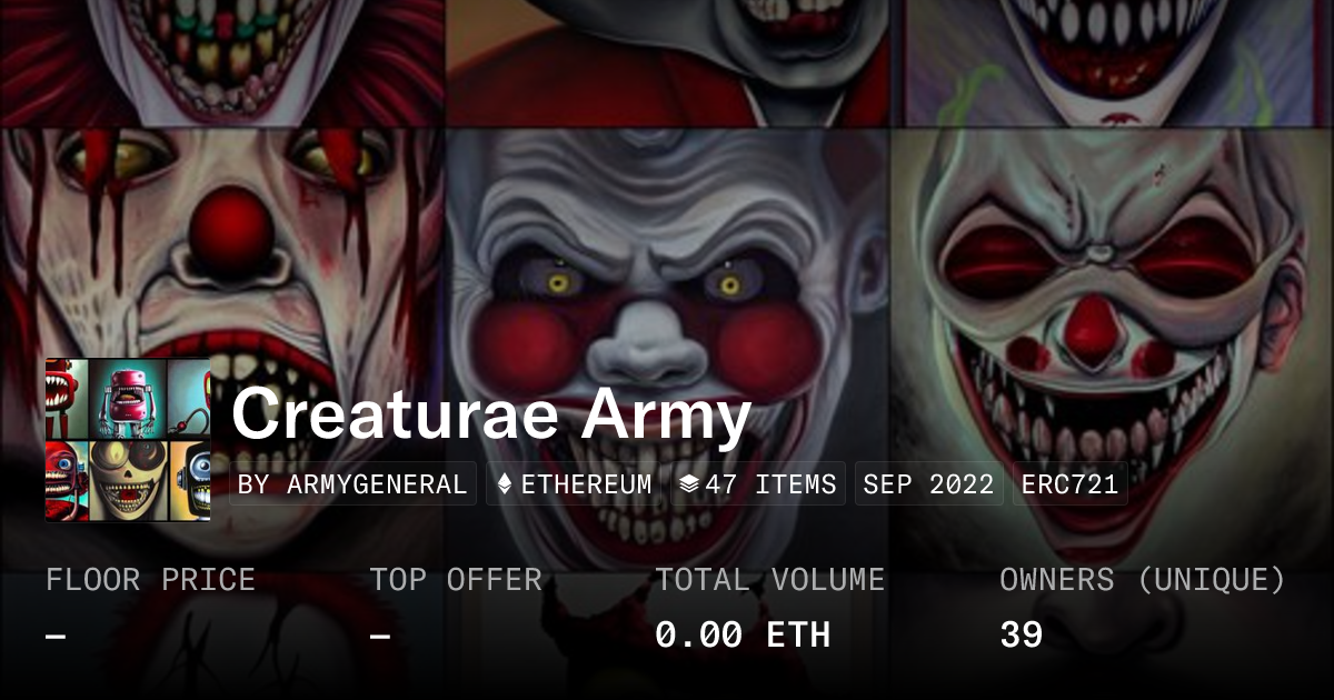 Creaturae Army - Collection | OpenSea