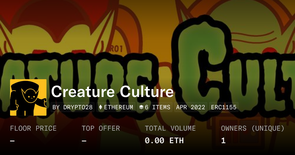 Creature Culture - Collection | OpenSea