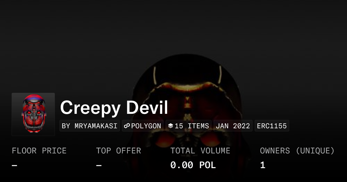 Creepy Devil - Collection | OpenSea