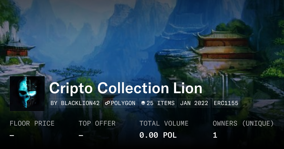 Cripto Collection Lion - Collection | OpenSea