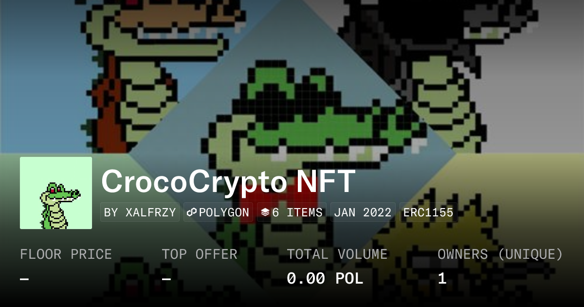 CrocoCrypto NFT - Collection | OpenSea