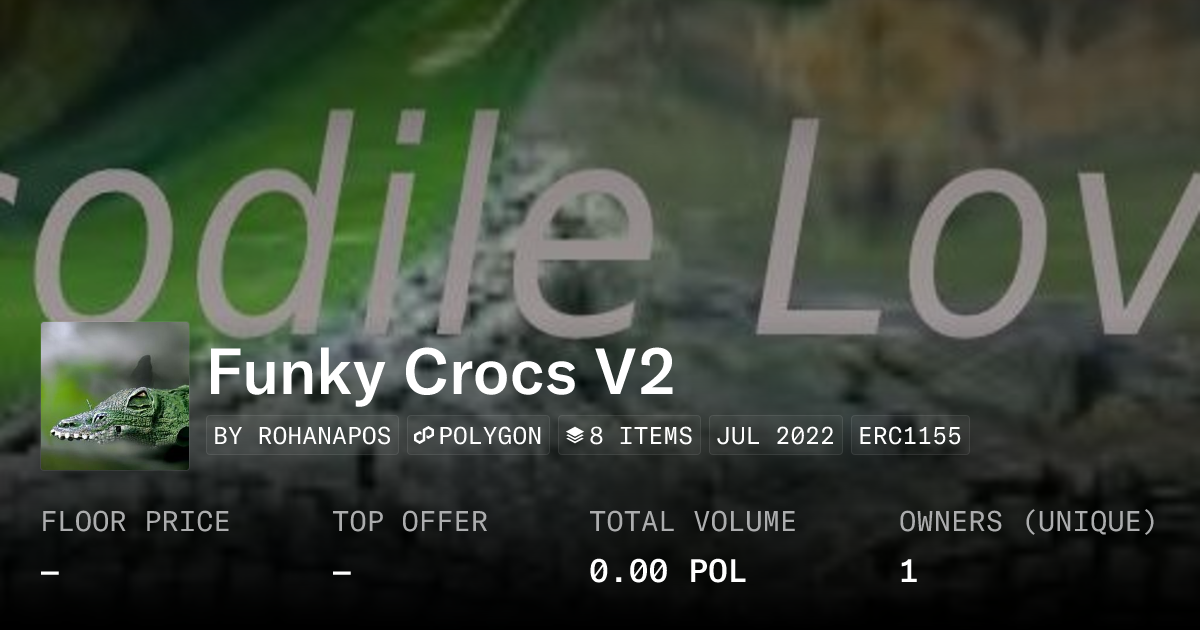 Funky Crocs V2 - Collection | OpenSea