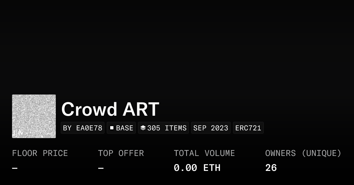 Crowd ART - Collection | OpenSea