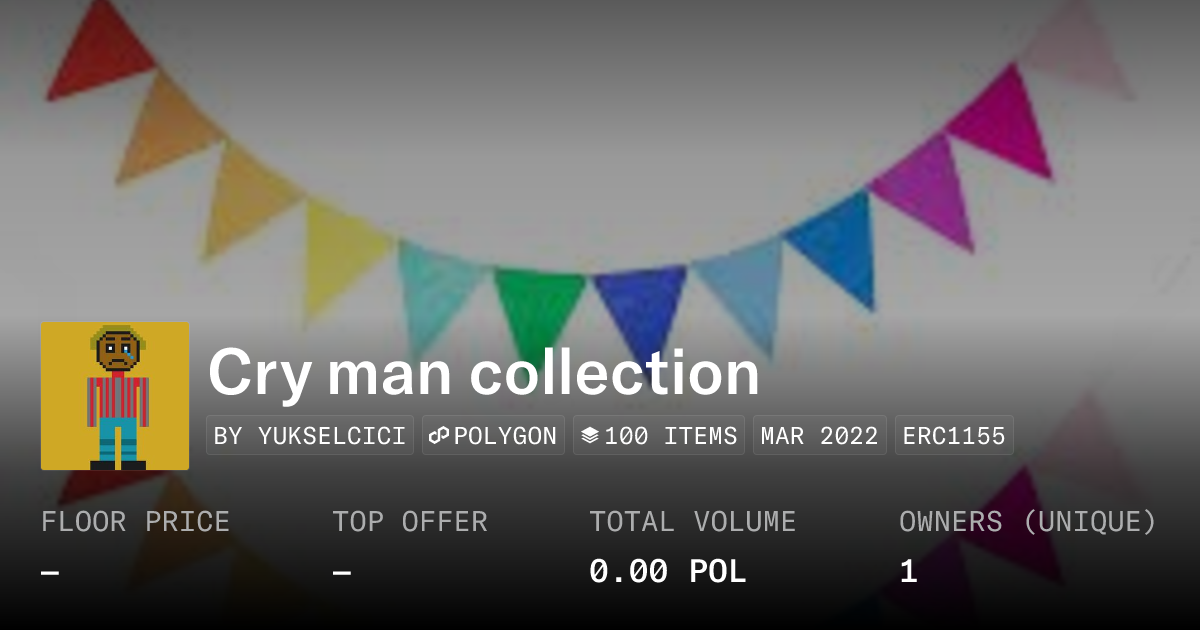 Cry man collection - Collection | OpenSea