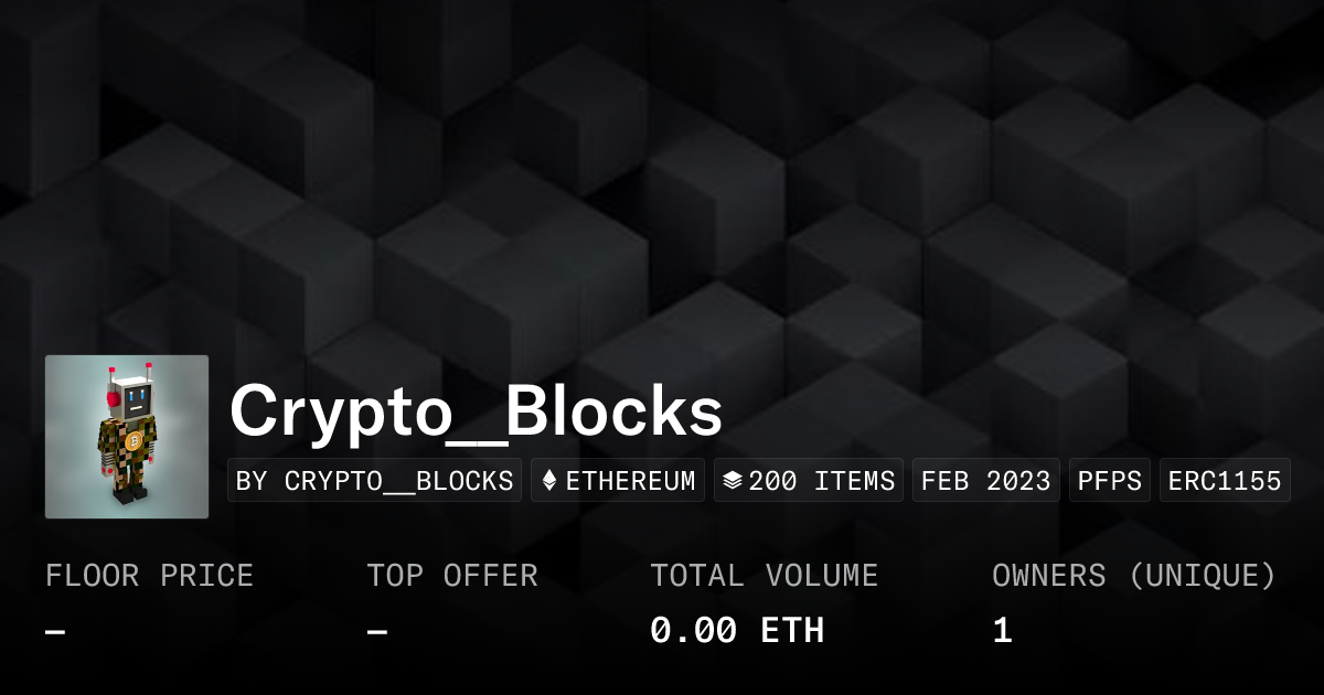 Crypto__Blocks - Collection | OpenSea