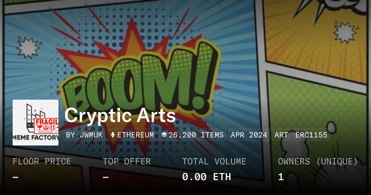 Cryptic Arts - Collection | OpenSea