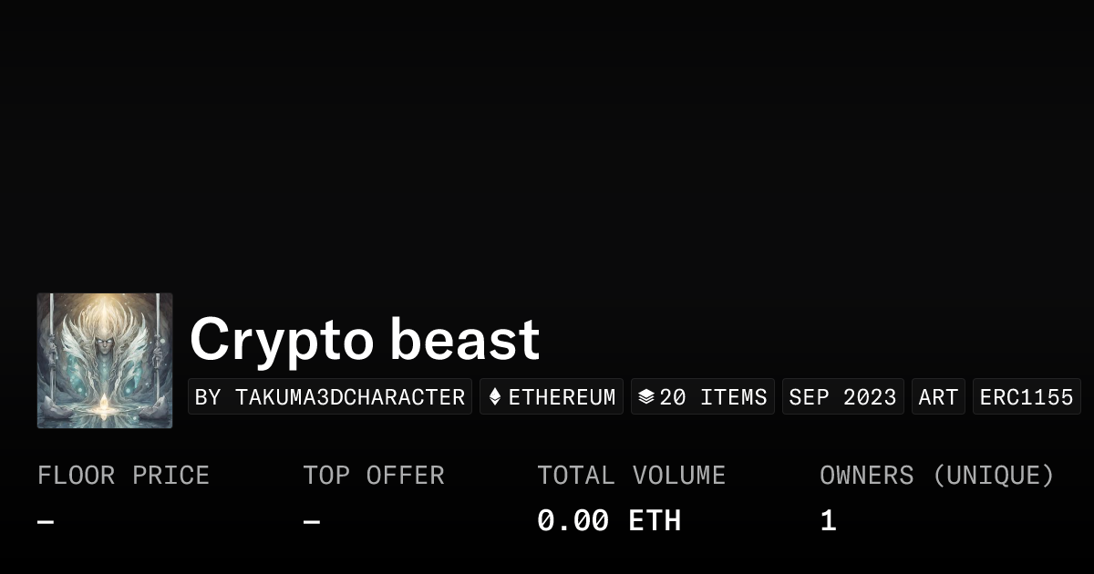 Crypto beast - Collection | OpenSea