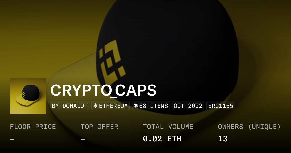 CRYPTO_CAPS - Collection | OpenSea