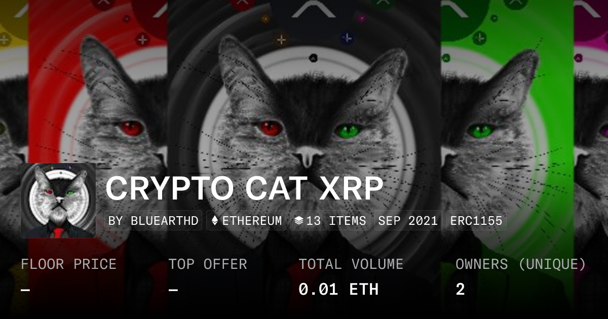 CRYPTO CAT XRP - Collection | OpenSea