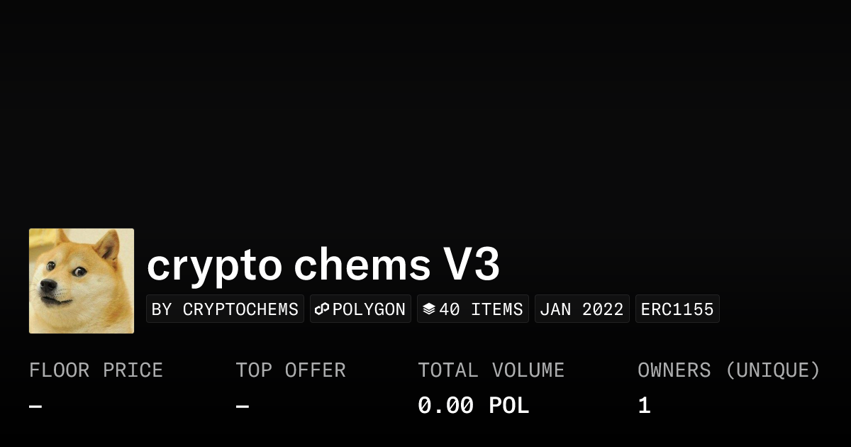 crypto chems V3 - Collection | OpenSea